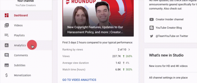 YouTube Studio Guide: For Beginners (2025) - Squeeze Growth