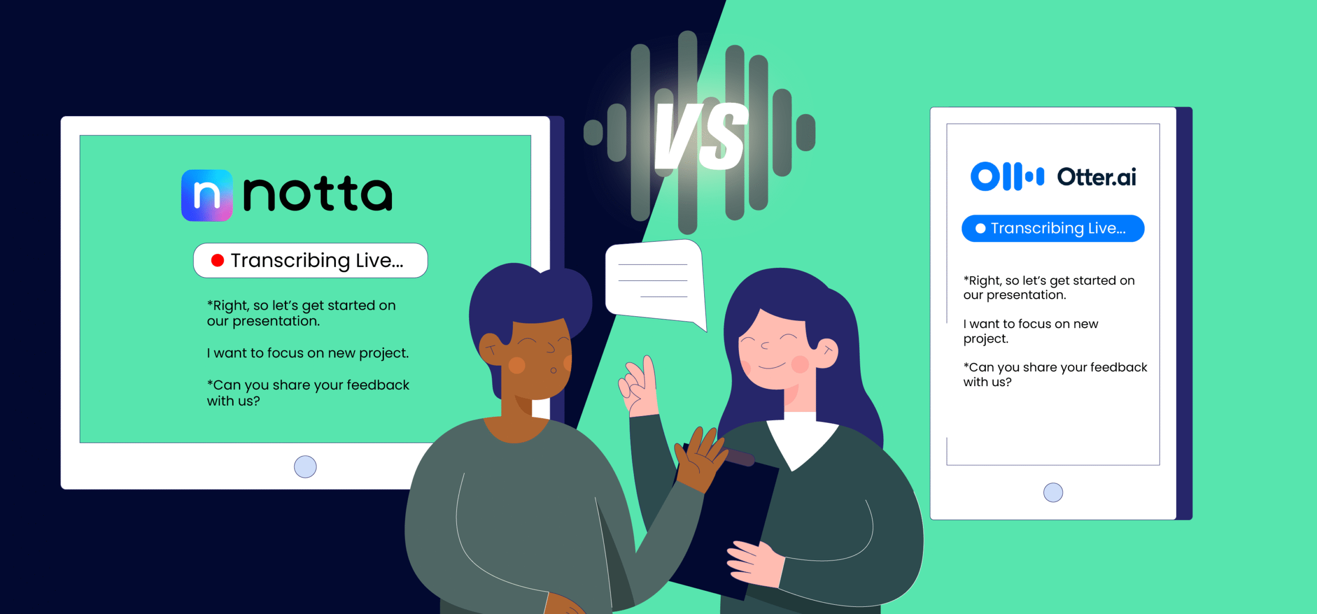 Notta vs Otter.ai. - Features, Pricing, and Best Use Cases